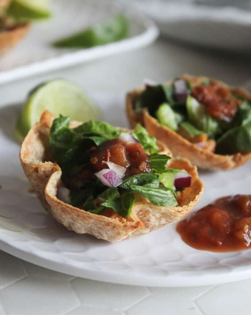 Easy Mini Chicken Tacos in a Cup