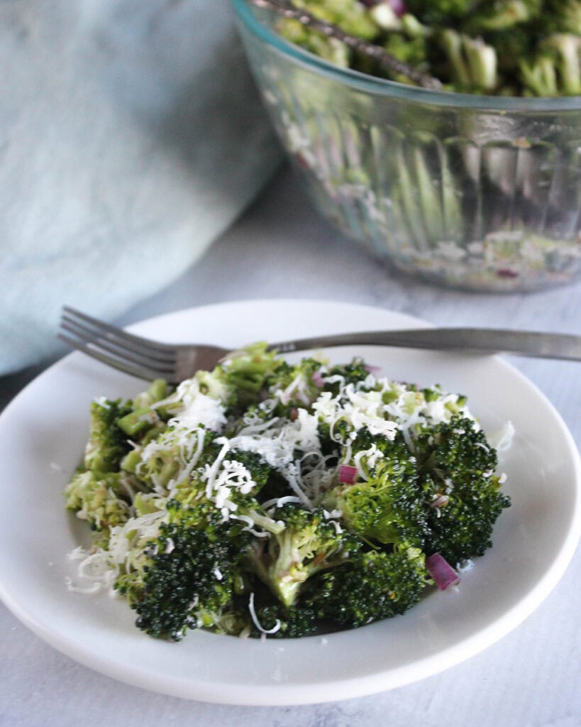 Marinated Broccoli Salad with Italian Dressing - Perfect Make-Ahead Side